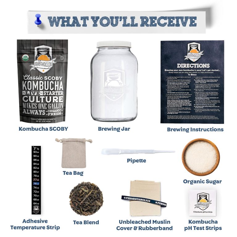 Kombucha Brewing Starter Kit – Complete, Organic & Easy