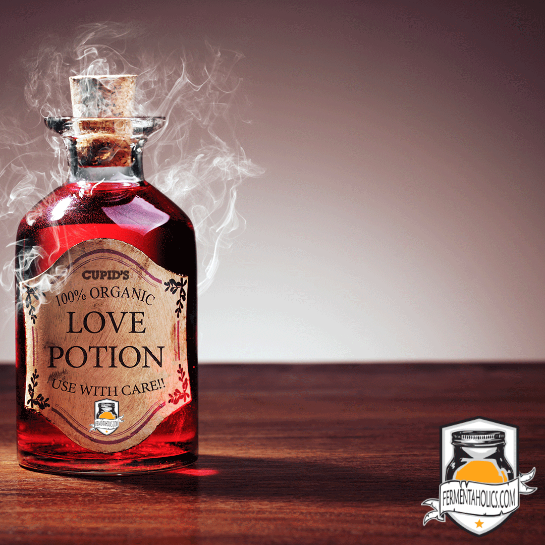 CUPID’S LOVE POTION KOMBUCHA RECIPE | FERMENTAHOLICS