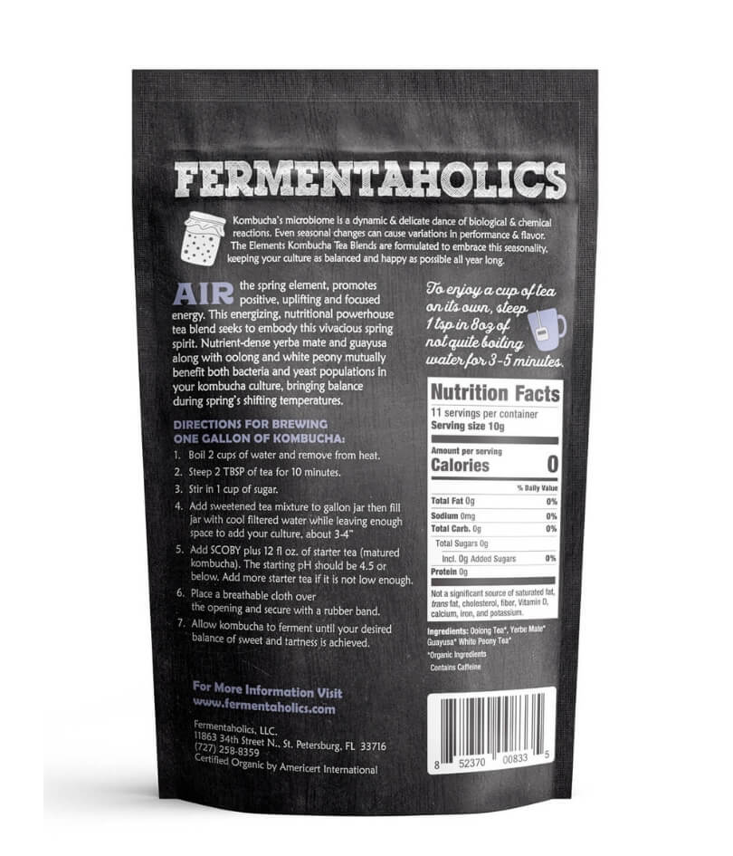 Elements - Air Kombucha Loose Leaf Tea Blend - Makes 12 Gallons ...