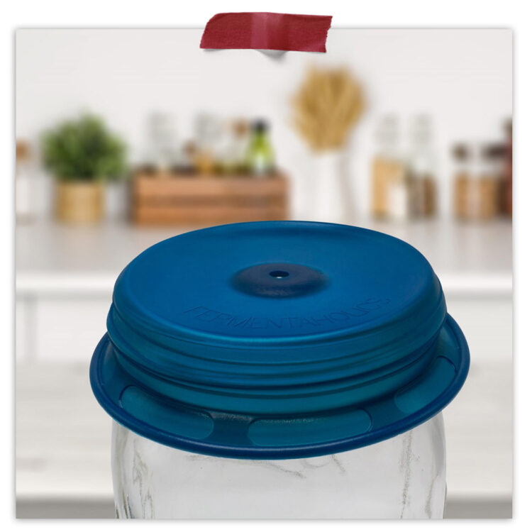 Silicone Fermentation Lids for Wide Mouth Jars - Eco-Friendly & Reusable