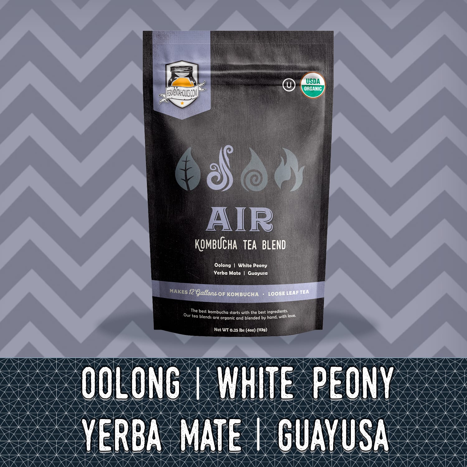 AIR: Organic Elements Loose Leaf Tea Blend for Kombucha Making