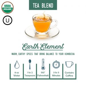 Elements - Earth Kombucha Loose Leaf Tea Blend - Makes 12 Gallons ...