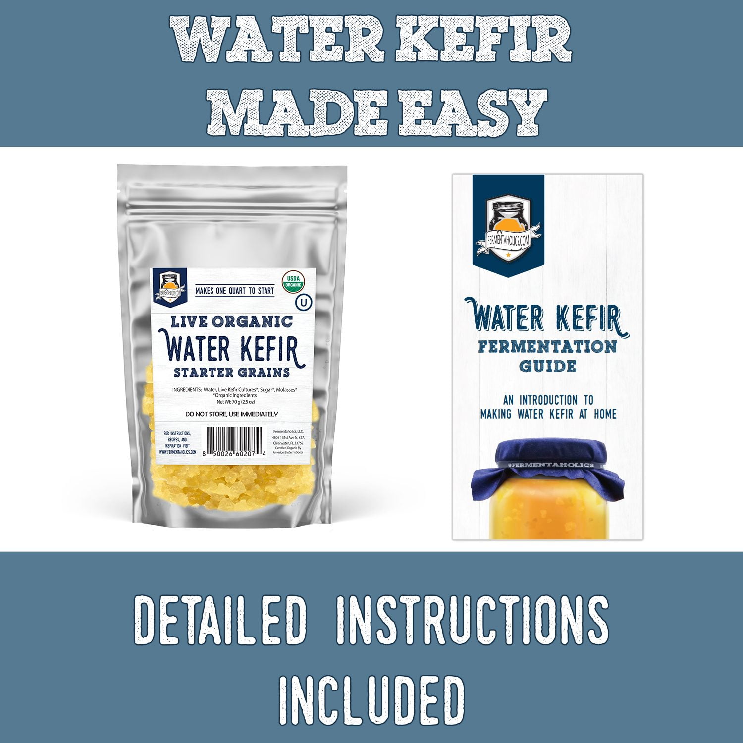 Fresh Water Kefir Kit - Brewing Essentials