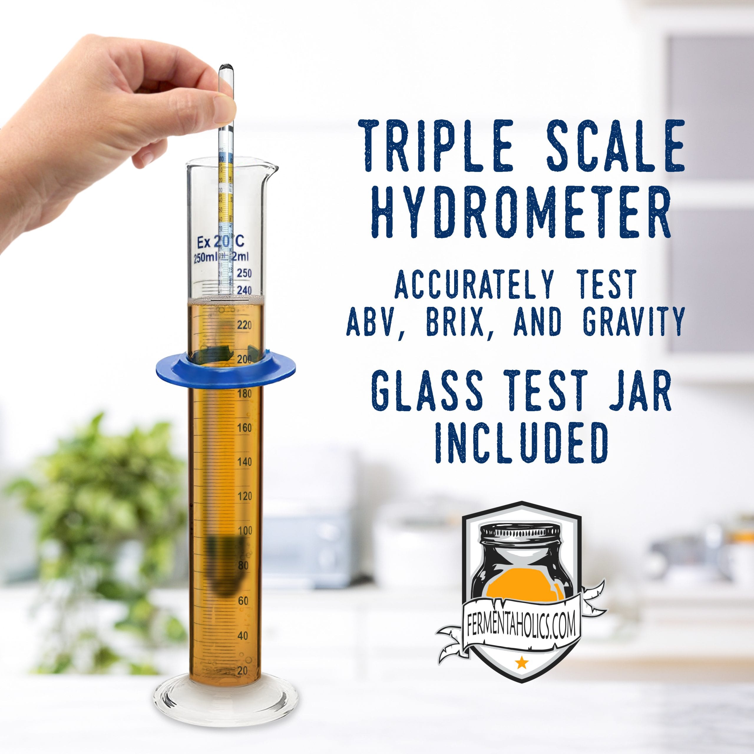 Complete Hydrometer Test Kit with Glass Test Jar - Fermentaholics