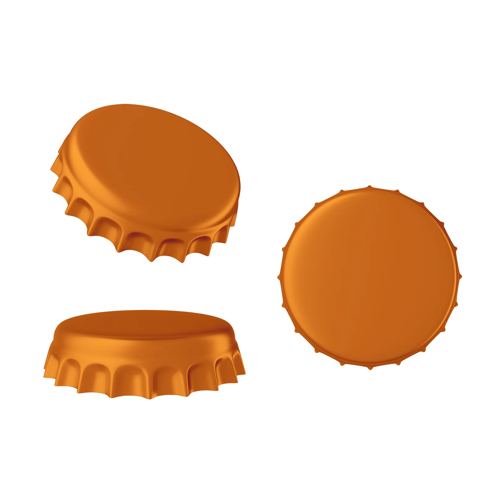 Pry-Off Crown Orange Bottle Caps: DIY Beer Brewing Made Easy